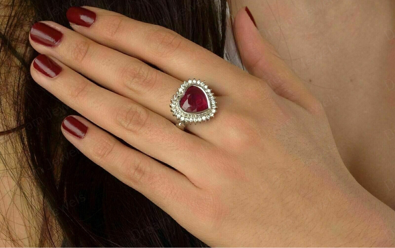 Heart-Shaped Ruby Engagement Rings: A Symbol of Love and Passion ...